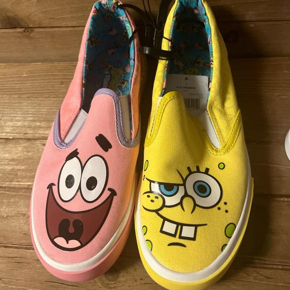 Ground Up | Shoes | Nwt Spongebob And Patrick Kids Slipon Shoes Pink ...